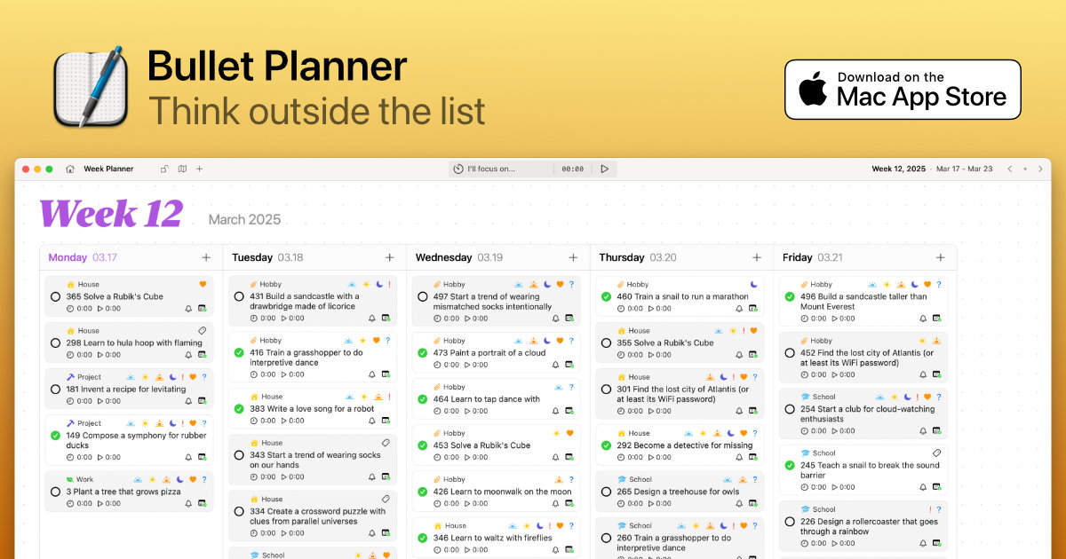 Bullet Journal Method - Core Methods - Productivity Toolkit